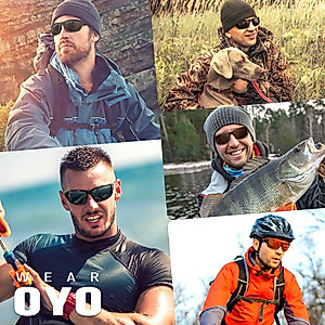 WEAROYO Polarized Sports Sunglasses for Men Women,Fishing Driving Rectangular Goggles UV400 Protection