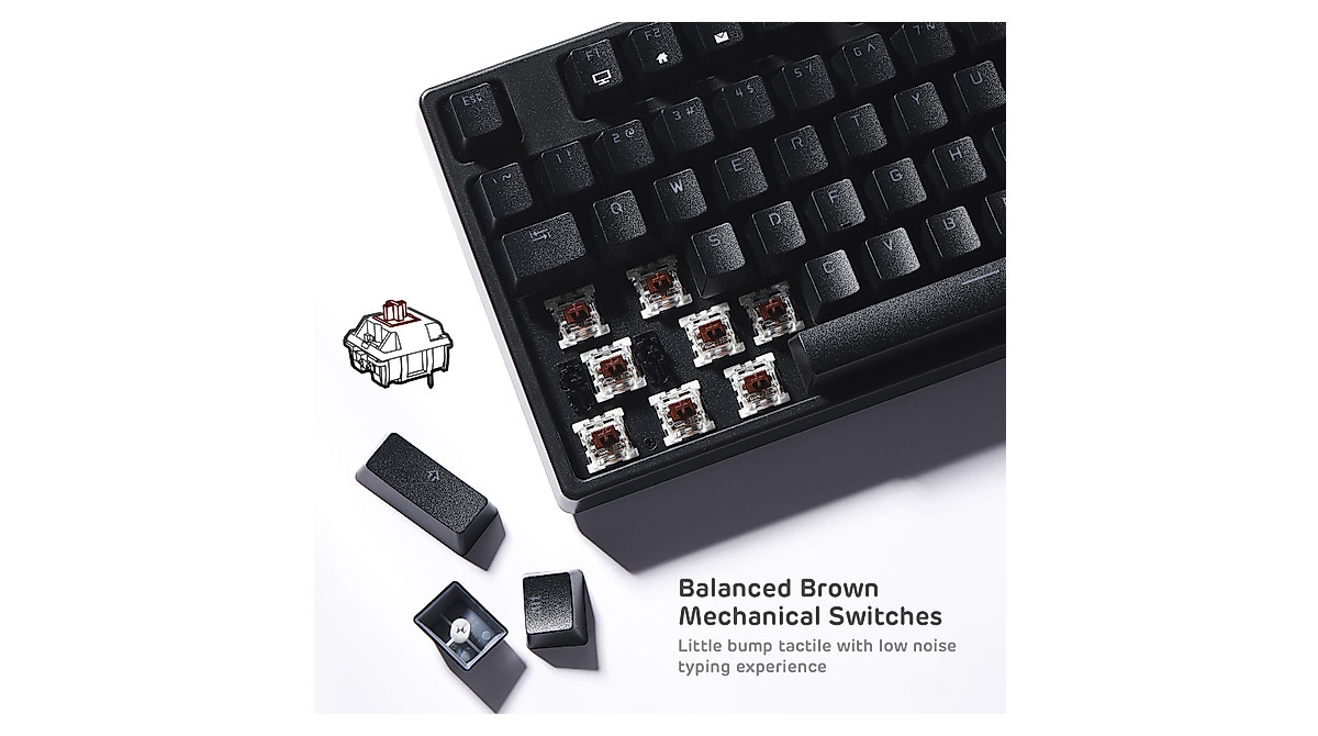 RK Royal Kludge RK87 Wireless RGB Mechanical Keyboard