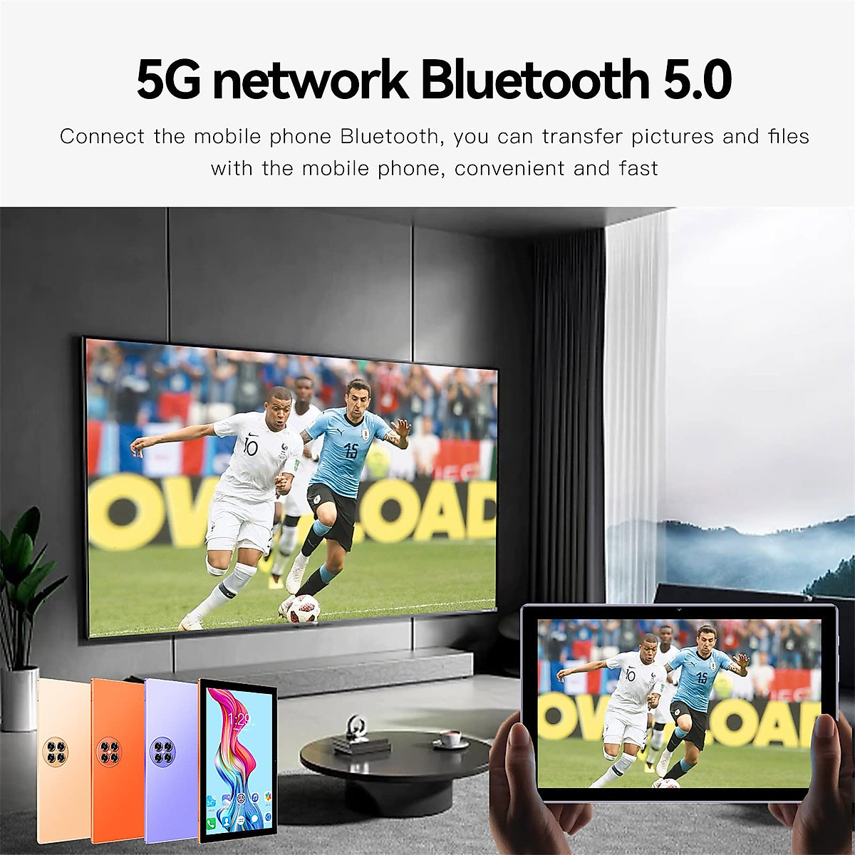 2023 Upgraded Smart Tablet 10 Inch 8Core 4G + 64G Android 8.1 Dual Sim Dual Camera Phone Pad WiFi GPS Phablet Tablet PC US Plug, Gift for Family (Gold)