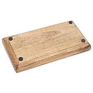 Rectangular Distressed Brown 12 x 6 Mango Wood Decorative Serving Tray