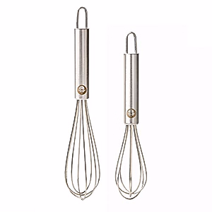 Babish 2-Piece (5” and 7”) Stainless Steel Tiny Whisk Set