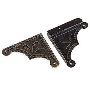 BQLZR Decorative Box Corner Cover Bronze Desk Edge Cover 56x12.5mm Pack of 20