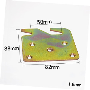 Baluue 2pcs Drop Down Hitch Universal Wood Bed Rail Hook Bed Rail Brackets Hook Bed Modification Plate Universal Wood Replacement Peg Hooks Hitch Shackle Bed Rail Plates Thicken Bed Hinge