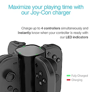 Centeni Joy Con Charging Dock Switch Controller Charger Station for Nintendo Switch 2017& Nintendo Switch OLED Joy-Con