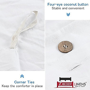 eBeddy Linens Luxury Taupe Duvet Cover Set King XL 116x98 Size 800 TC Certified Egyptian Cotton Luxury Soft & Breathable Comforter Cover and 2 Pillow Sham with Button Closure & Corner Ties