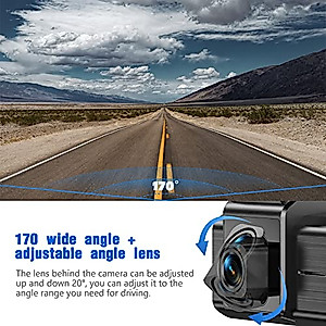 2K Dash Cam Front WiFi Dash Camera for Cars QHD 1440P Car Camera Dashcam for Cars with Super Night Vision 170°Wide Angle WDR Loop Recording