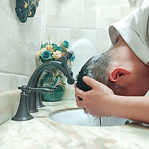 Holge 1080° Rotation Faucet Extender CUPC Aerator Universal Bathroom Rotatable Tap Nozzle Kitchen Sink Aerator with 2 Water Outlet Modes Oil Rubbed Bronze