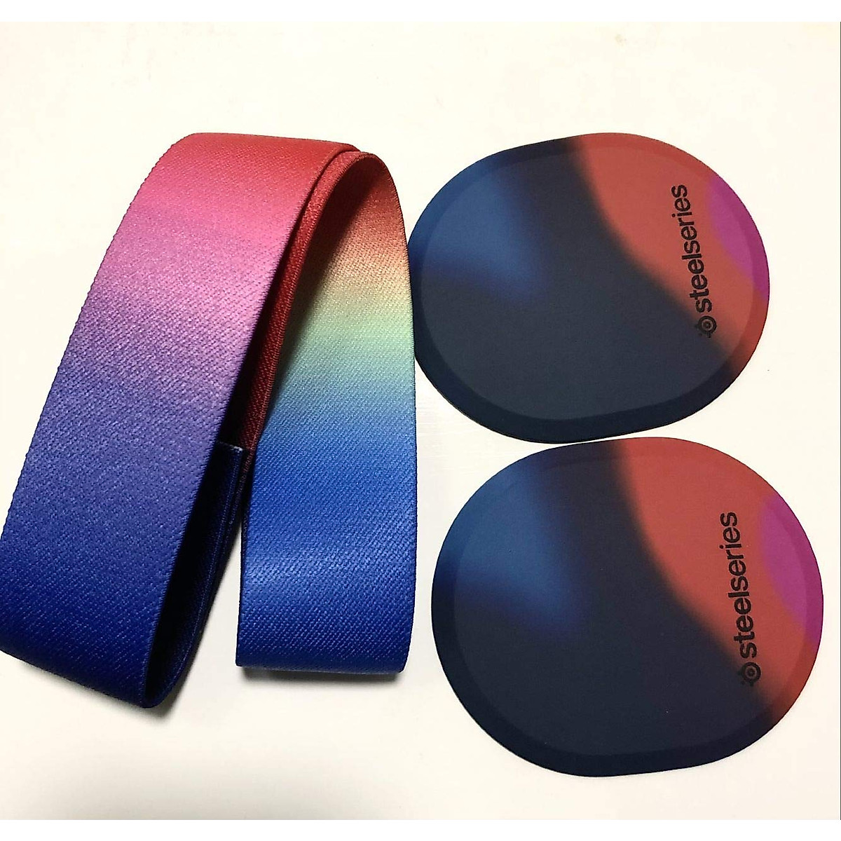 LZYDD 2 in 1 Magnet Cover with Headband for SteelSeries Arctis Pro High Fidelity Gaming Headset/SteelSeries Arctis Pro Wireless Gaming Headset (color2-Red)