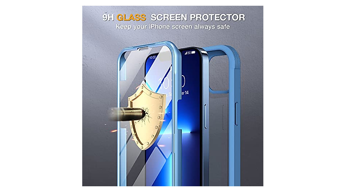 Miracase Glass iPhone 13 Pro Case – Full-Body Protection