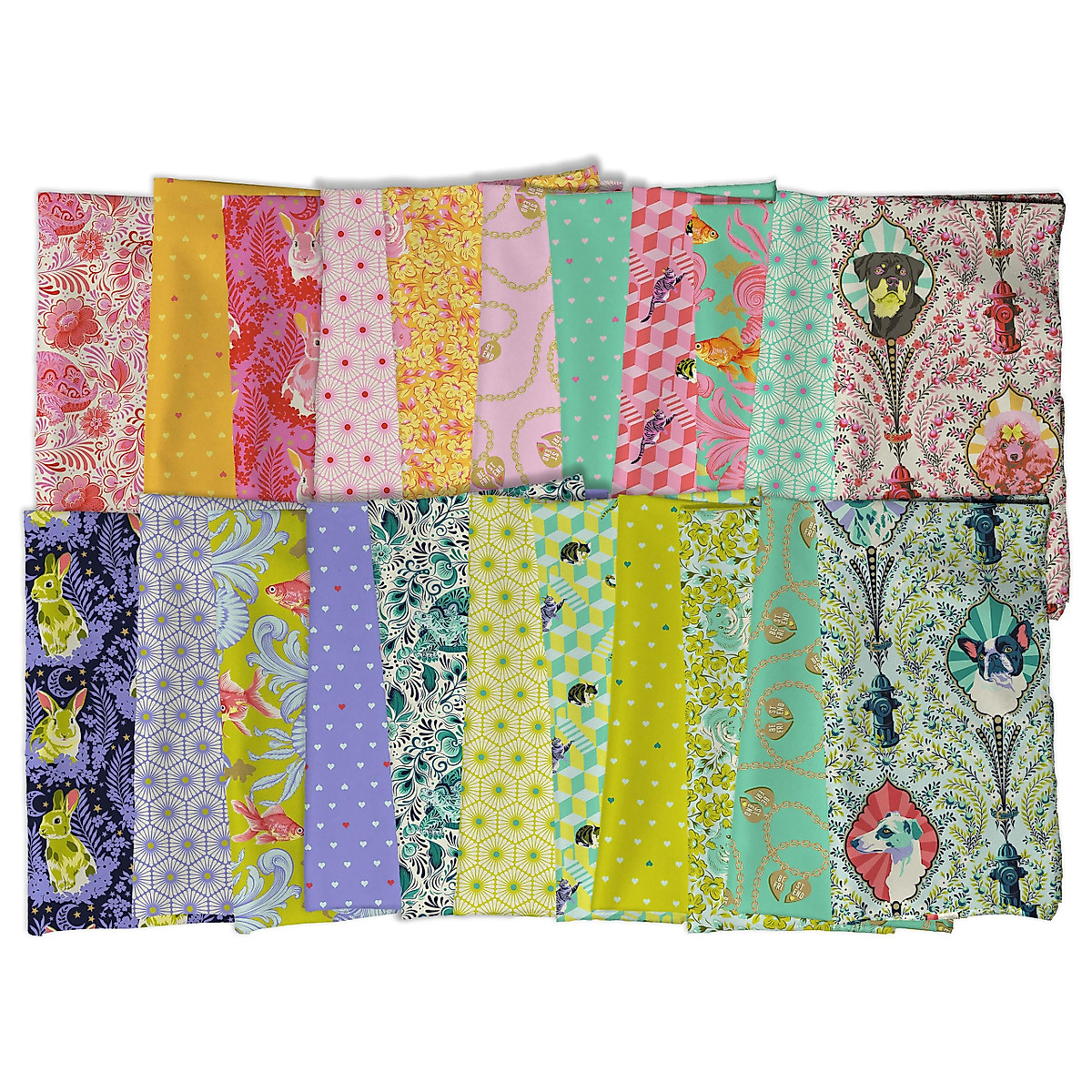 Besties Fat Quarter Bundle (22 Pieces) by Tula Pink for FreeSpirit (FB4FQTP.Besties)