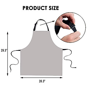 Nonebranded Funny Aprons for Men Adjustable Bib BBQ Cooking Kitchen Grilling Belly Aprons Gag Gifts for Christmas, White Elephant Gift Exchange