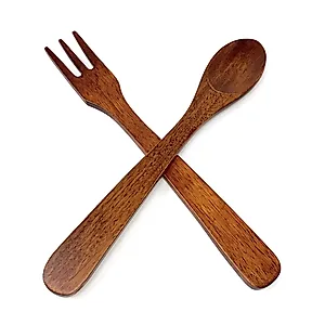 Lipper International Cherry Finished Salad Servers, 12" Long, One Pair
