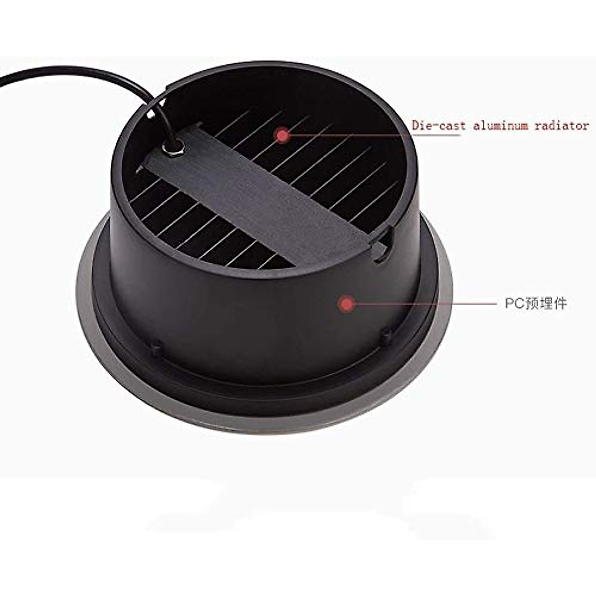 Outdoor In-Ground Lights 12W Increases Home Security Recessed Garden Park Lawn Pathway Lighting LED Underground Light Landscape Features Super Bright Well Light (Color : Warm Light)