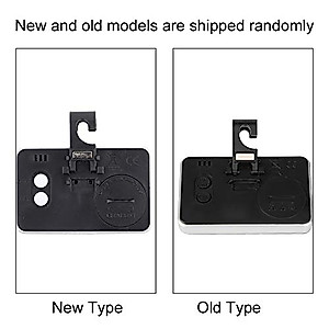 Hanging Electronic Thermometer, Compact Thermometer, Magnetic ℃ / ℉ Display for Home Refrigerator(Black)