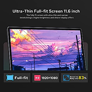 Joying 11.6 inch for Jeep Dodge Chrysler Ultra-Thin Touchscreen Car Stereo 8GB+128GB Plug and Play Radio Support Bluetooth5.1, 5Ghz WiFi, DVR, OBD2, Back-Up Camera