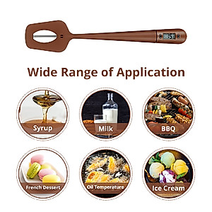 Digital Candy Thermometer,CgBeHah Instant Read Kitchen Cooking & Candy Spatula Thermometer Temperature Reader and Stirrer for Kitchen Cooking,Baking BBQ, Candy,Chocolate,Sauce, Jam