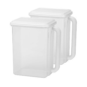 Buddeez 25302W-ONL Store 'n Pour Storage Dispenser 46 Cup-White/Clear, 2 Count