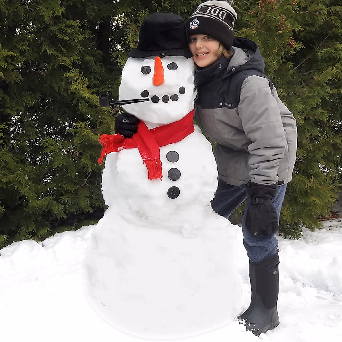 Evelots Snowman Decorating Kit-16 Pieces-Durable/Reusable-Entire Family Fun-Sturdy Prongs-Outdoor Build a Snowman Kit