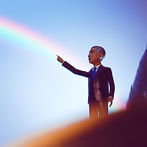 FCTRY Barack Obama Real Life Political Action Figure: Post-Presidency Barack Obama Collectible Figurine - Perfect for Collectors, Gag Gift, Funny Idea & Souvenirs