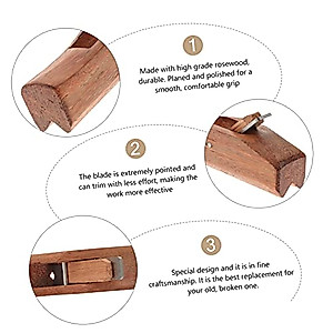 OSALADI Mini Mahogany Angle Planer Japanese Tools Portable Shaver Mini Portable Shaver Cordless Planer Small Hand Planer Bench Hand Plane Wood Planer Block Plane Mini Wood Planer Mahogany