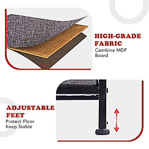 DHMAKER Fabric Dresser for Bedroom, Vertical Storage Tower with 9 Drawers for Nursery, Entryway, Closets, Organizer Unit with Steel Frame, Wood Top, Easy Pull Textured Fabric Bins - Dark Indigo