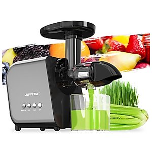 Celery Juicer Machines Easy To Clean,Electric Cold Press Juicer Extractor Leafy Greens Wheatgrass Beet,Quiet Vegetables and Fruits Juicer 250W Motor,Reverse Function,Low Speed,BPA Free,Dishwasher Safe