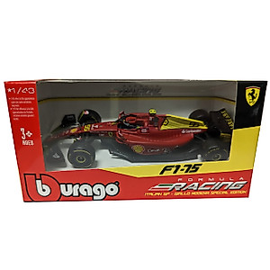 F1-75#55 Carlos Sainz Giallo Modena Formula One F1 Italian GP (2022) "Formula Racing Series 1/43 Diecast Model Car by Bburago 36832CSMZ