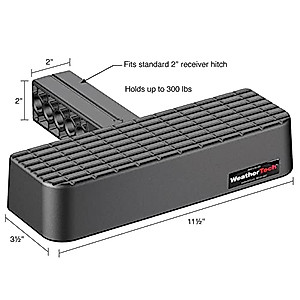 WeatherTech BumpStep with Hitch Pin - Hitch Mounted Step and Bumper Protection (8ABS2WHP1)