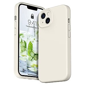 BENTOBEN for iPhone 13 Case, Phone Case iPhone 13, Soft Silicone Gel Rubber Bumper Microfiber Lining Hard Back Shockproof Protective Phone Cover for iPhone 13 6.1", Antique White