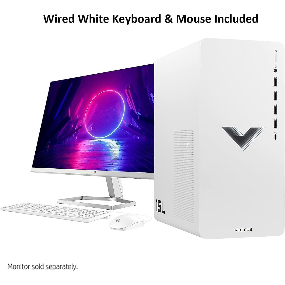 HP Victus 15L Gaming Desktop Computer, Intel Core i7-13700 (16 Cores up to 5.2GHz), NVIDIA GeForce RTX 3060 Graphics, 32GB RAM, 1TB SSD, 1TB HDD, Wi-Fi 6, Gaming PC, Win11 Home, with Cleaning Brush