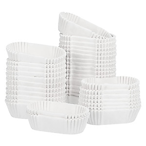 Cabilock 2000pcs Oval Cake Cups Disposable Baking Cups Cake Cup Wrap Paper Boat Shape Cake Cups Party Supplies for Cakes Muffins