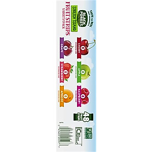 Stretch Island Black Forest Fruit Strips, Variety Pack, Cherry, Apple, Raspberry, Grape, Strawberry, Apricot, 0.5ounce Strips (Pack of 48)