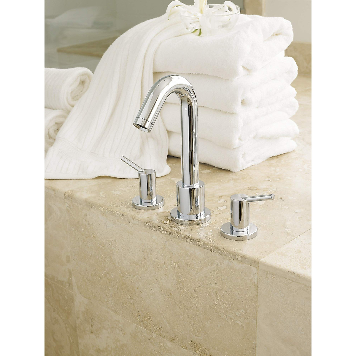 hansgrohe Talis S Modern -Handle Wide Roman Tub Filler Freestanding Bathtub Faucet in Chrome, 32313001