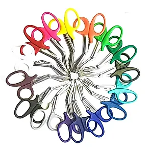 20 pcs EMT Trauma Shear Heavy Duty Assorted Rainbow, Ideal for EMS, Nurse, Medic, Police and Firefighter, Strong Enough to Cut A Penny in Half