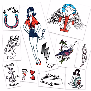 Amy Winehouse Temporary Tattoos (P-9039)