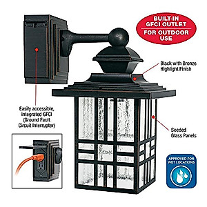 Hampton Bay 30264 Outdoor Wall Sconce Lighting