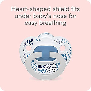 NUK Orthodontic Pacifiers, Boy, Blue, 18-36 Month (Pack of 2)