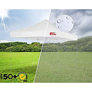 MASTERCANOPY Replacement Pop Up Canopy Top (8x8, White)