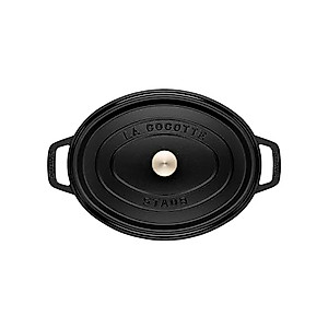 Staub Oval Dutch Oven 8.5-Quart Matte Black