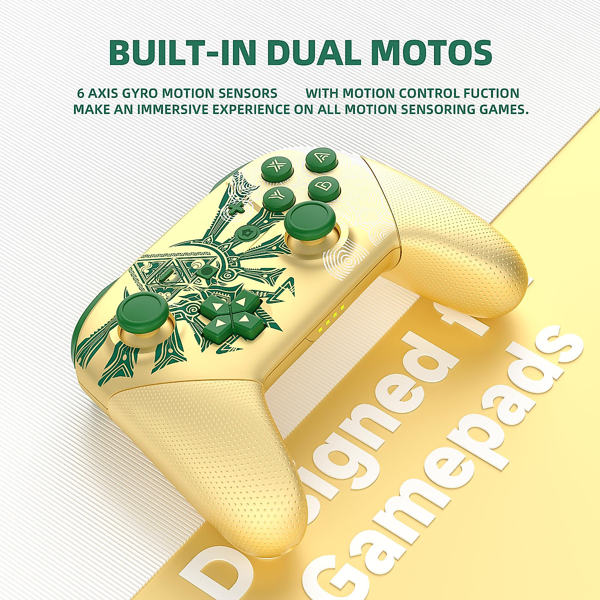 Switch Pro Controller, Wireless Switch Controllers with Carrying Storage Case, Upgraded Gamepad Switch Remote Replacement for Switch Controller Support NFC/Dual Vibration/Screenshot/Wake-up Function