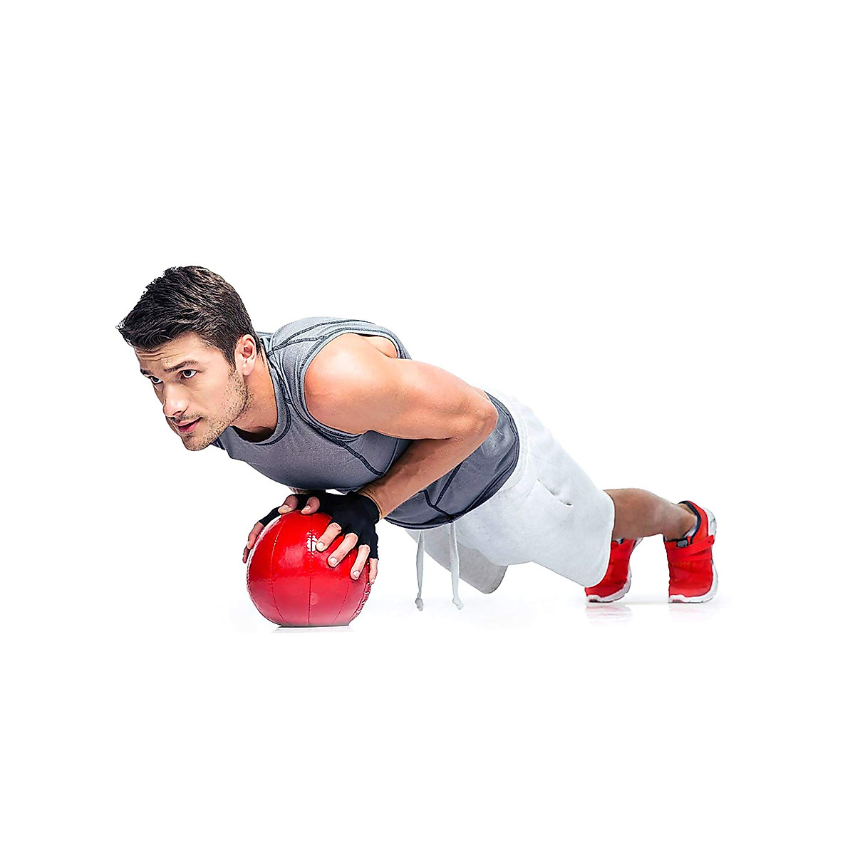 SATINIOR 4 Pairs Winter Half Finger Gloves Knitted Fingerless Mittens Warm Stretchy Gloves for Men and Women (Black)