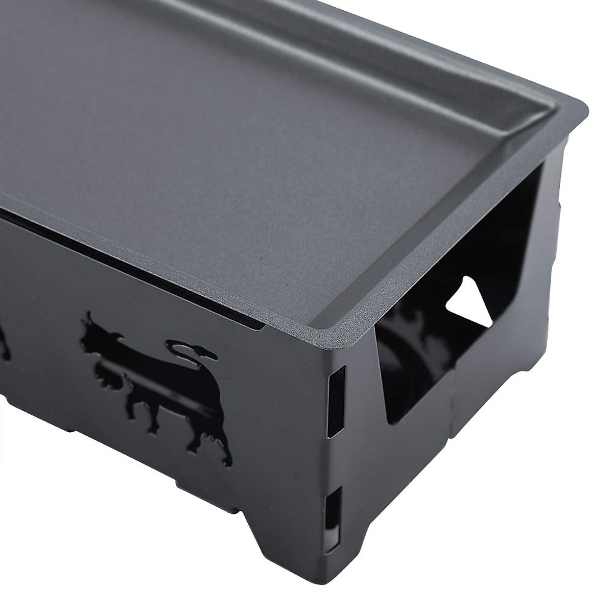 ViaGasaFamido Bakeware Stove Set Non-Stick Pan Portable Carbon Steel Grilling Tool Household Kitchen Grilling Tool Candle Light Cheese Pot with Foldable Handle