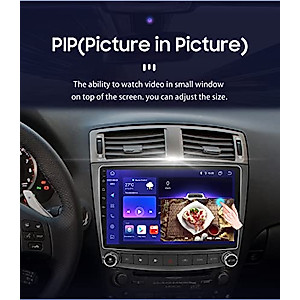 8 Core Android Car Radio for Lexus IS250 200 300 350 (2006-2012), 4GB+32GB 10.1 Inch Touch Screen Stero Support Weather Display Carplay Android Auto DSP RDS USB WiFi Bluetooth SWC 1080P
