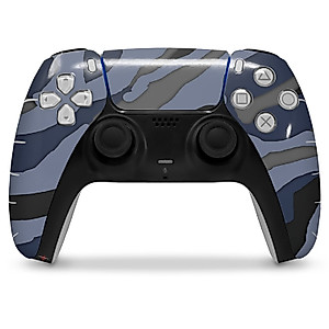 WraptorSkinz Skin Wrap compatible with Sony PS5 DualSense Controller Camouflage Blue (CONTROLLER NOT INCLUDED)