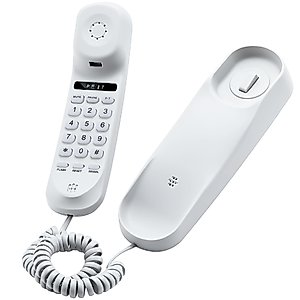 Corded Phone for Home, Durable landline Phone with Large Buttons for Seniors, Versatile Mini Phone for The Home, Office, and More(White)