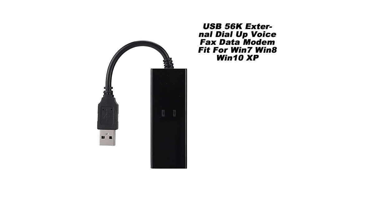 56K External Modem for Fast Internet & Faxes