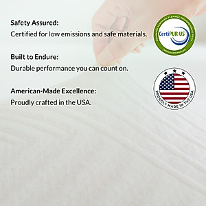 Onmertru 6 Inch Twin Size Green Tea Memory Foam Mattress, Fiberglass-Free Medium Firm Mattress in a Box, Pressure Relief, CertiPUR-US