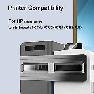 CE340A High Yield Replacement Toner Cartridge Compatible for HP Laserjet Enterprise 700 Color M775DN M775F M775Z M775Z+ Printers Yellow Ink