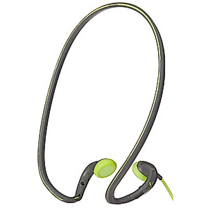 Sennheiser PMX 684i Fitness Workout Sports Running and Cycling Earbud/in ear Ultralight Compatible with Apple/iPhone/iPad Neckband Headphone Grey/Green color Headset sweat and water resistant