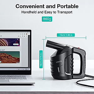 Compressed Air, MECO High Pressure Air Duster Blower Computer Cleaner Keyboard for Cleaning Dust, Hairs, Crumbs for Computer, Laptop, Tower Fans, Printer, Replaces Compressed Air Cans